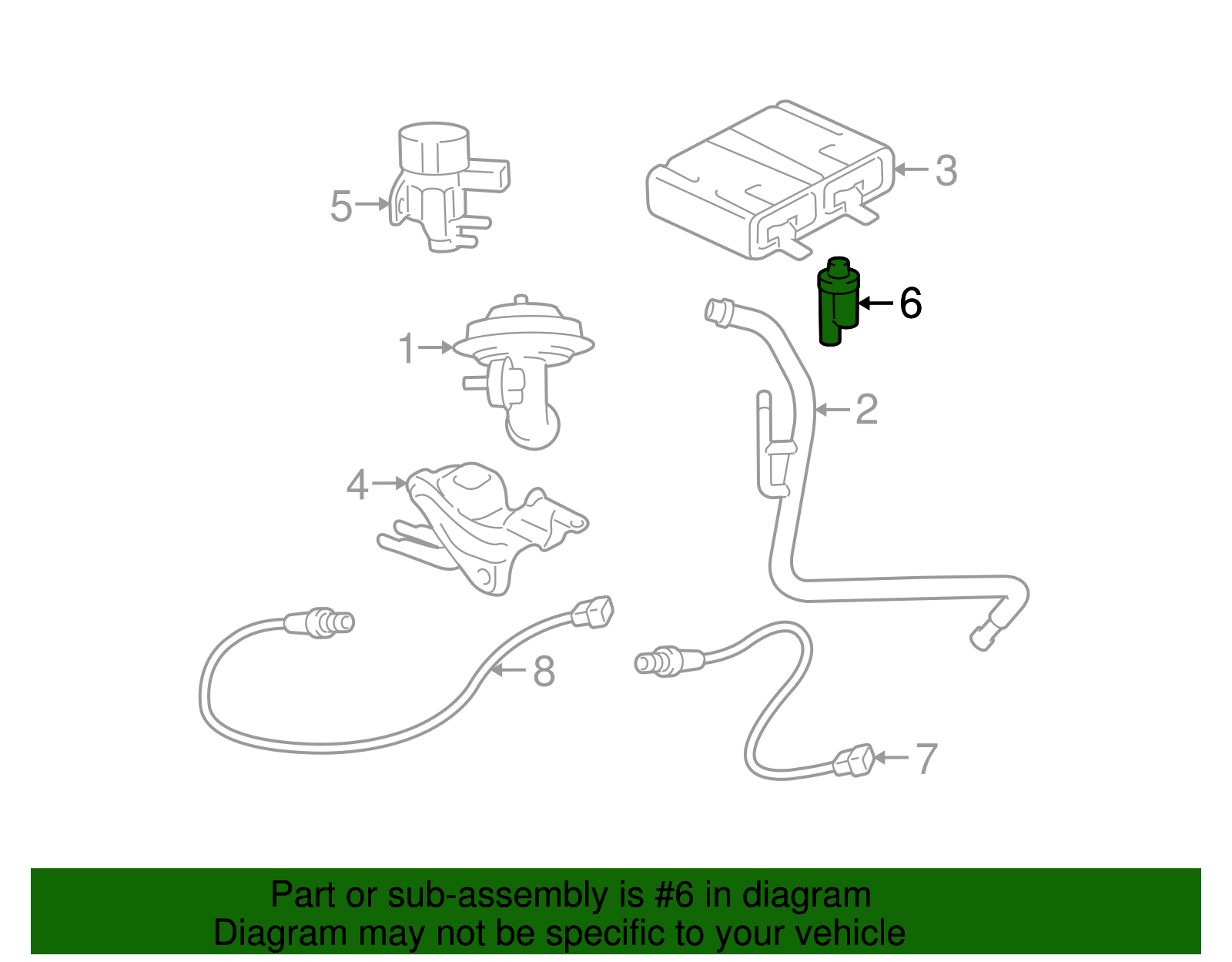 DPFE-15 - Motorcraft™ Exhaust Gas Re-Circulation (Egr) Pressure Sensor ...