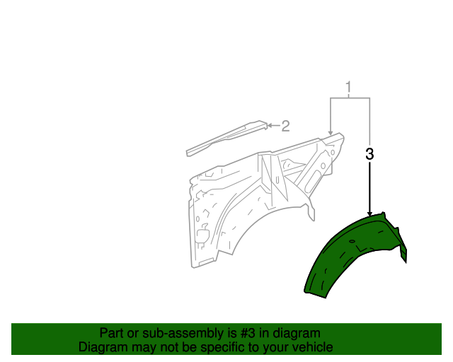 207-637-02-76 - Outer Wheelhouse 2011-2017 Mercedes-Benz | Mercedes ...