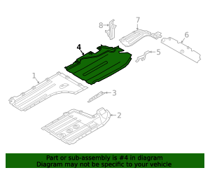 2019-2023 BMW Undershield for tank, left 51-75-7-424-887 ...