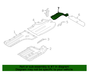 Genuine BMW 51-75-7-476-002 | Side Shield | FREE Shipping on Most ...