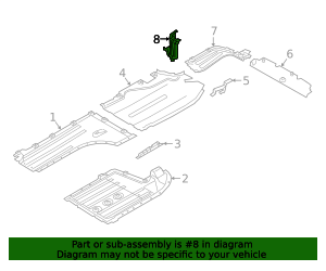 51-75-7-424-901 - Floor Pan Splash Shield 2019-2024 BMW ...