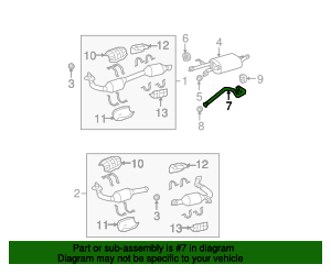 Genuine Toyota Tail Pipe part# 17430-0S010 for 2007-2010 Toyota Tundra ...