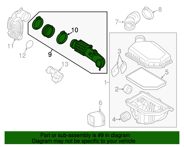 2015-2018 Volvo Pipe Assembly 31338660 | OEM Parts Online