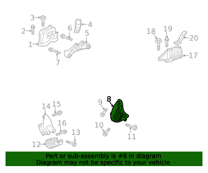 2019-2020 GM Ft Trans Mount 84227352 | GMPartsDirect.com