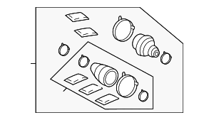 2003-2008 Toyota Boot Kit 04438-08080 | Toyota Parts Center