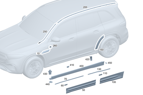 Exterior Detachable Parts for 2024 Mercedes-Benz EQB 250 | Mercedes ...