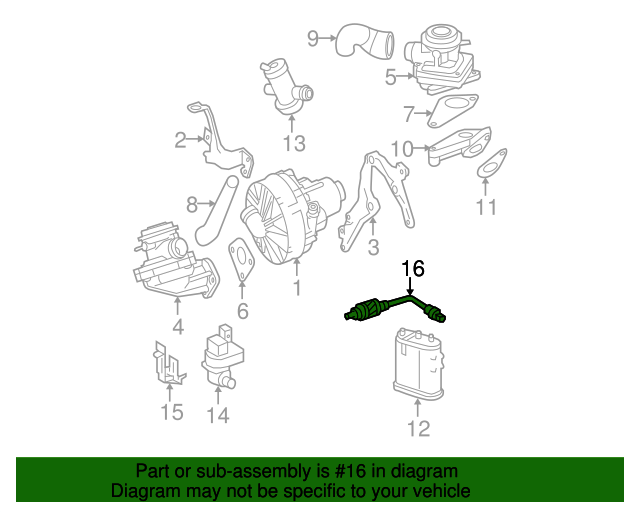 2005-2016 Mercedes-Benz Oxygen Sensor 35427018 | AutoNationParts.com