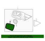 87611-2K000 - Mirror Glass 2010-2013 Kia Soul | Kia.Parts Store