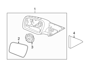 87611-2K000 - Mirror Glass 2010-2013 Kia Soul | Kia.Parts Store