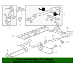 2010-2020 GM Exhaust Pipe Front Hanger Insulator 22907444 GM ...