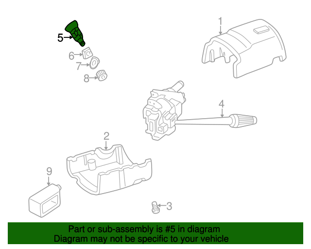1998-2009 Mazda Repair Kit Ignition Cylinder 1F20-09-012B | QuirkParts
