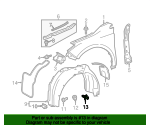 90467-07214 - Fender Liner Clip - 2007-2022 Toyota | OEM Genuine Toyota ...