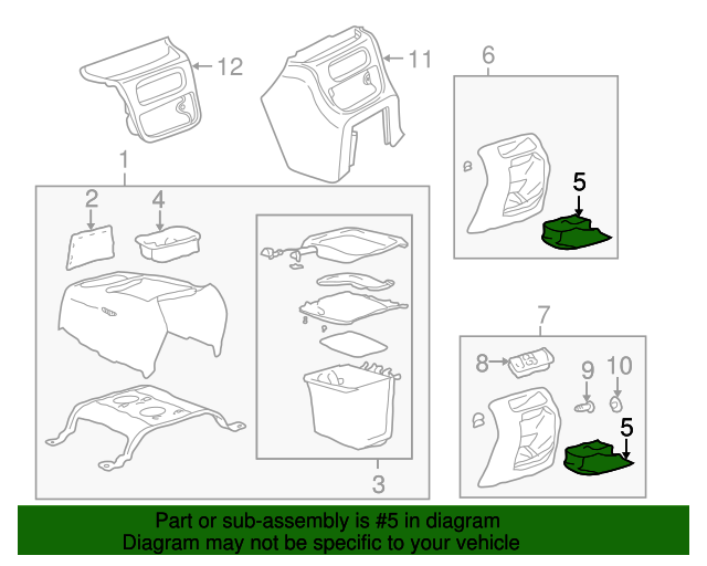 2000 GM Cup Holder 12476314 | GMPartsDirect.com