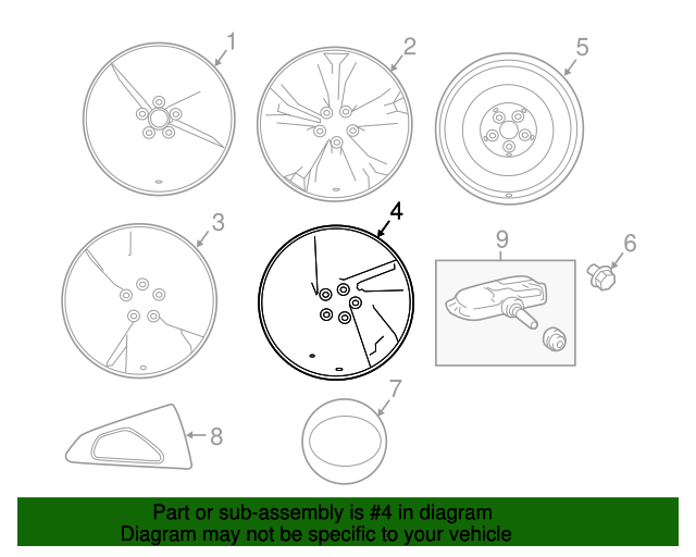 4261A-0E120 - Wheel Alloy - 2016-2021 Lexus | My L Parts