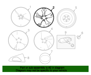 42611-0E390 - Wheel, Alloy For 2016-2022 Lexus | Lexus OE Parts