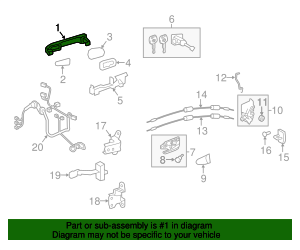 69210-0T020-A0 - Exterior Door Handle 2009-2020 Toyota | AutoNation Parts
