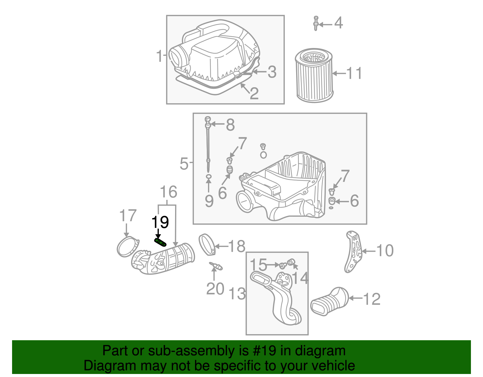 17229-P8A-A00 - Engine Air Intake Hose Adapter 2002-2006 Honda | Honda ...