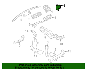 51-43-6-952-694 - Vent Grille - 2007-2013 BMW X5 | BMWPartsHub