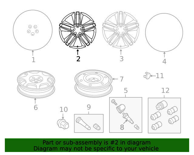 Genuine OEM Ford Part - Wheel, Alloy FT4Z-1007-A | Genuine OEM Ford ...
