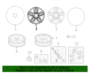 Genuine OEM Ford Part - Wheel, Alloy FT4Z-1007-A | Genuine OEM Ford ...