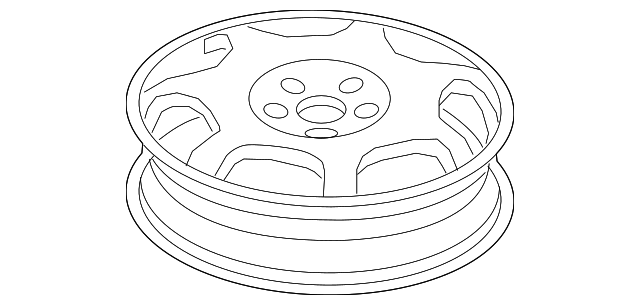 Ford FT4Z-1007-H - Wheel Assembly - 2016-2018 Ford Edge | OEM Ford ...