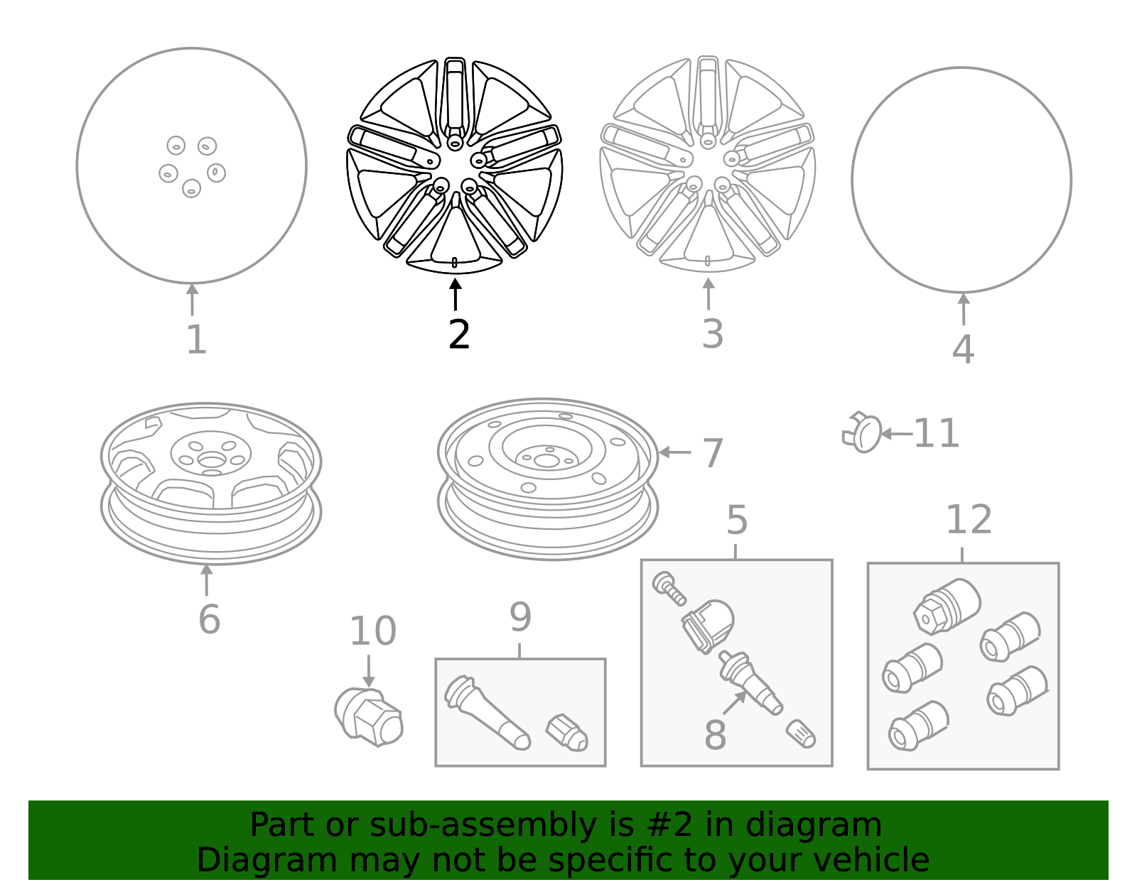 KT4Z-1007-T - Wheel, Alloy 2019-2024 Ford Edge | AutoNation Parts