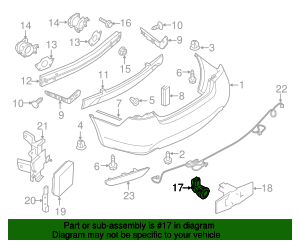 28438-5ZA0B (284385za0b) - 2016-2020 Infiniti Park Sensor | Infiniti ...