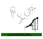 2009-2018 Volkswagen Hose Assembly 5N0-122-073-L | vwpartscenter