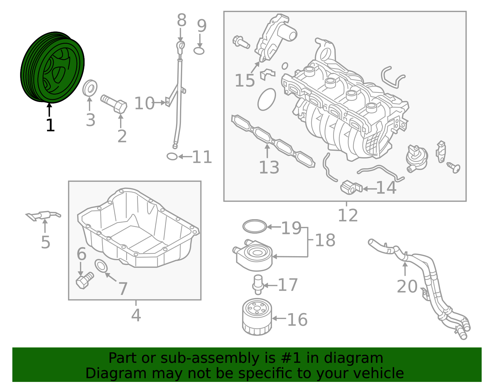 23124-2GGA0 - Damper Pulley 2016-2022 Kia | Kia.Parts Store
