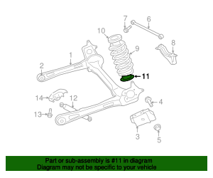 7B0-512-109 - Coil Spring Insulator 2009-2014 Volkswagen Routan ...