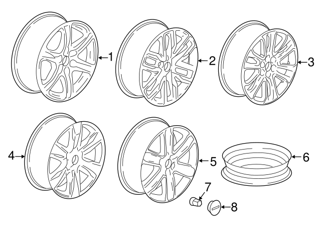 2017-2021 GMC Wheel Center Cap 52015041 | TascaParts.com