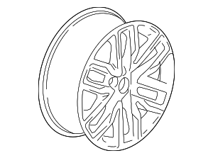 2021-2022 GMC Acadia 20x8 Aluminum Wheel 84853343 | GMPartsDirect.com