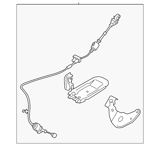 ND2Z-7E395-B - Automatic Transmission Shifter Cable 2022-2024 Ford ...