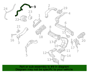 167-831-00-00 - Duct 2020-2024 Mercedes-Benz | Mercedes-Benz USA Parts