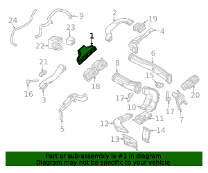 167-830-18-00 - Air Distributor 2020-2024 Mercedes-Benz ...