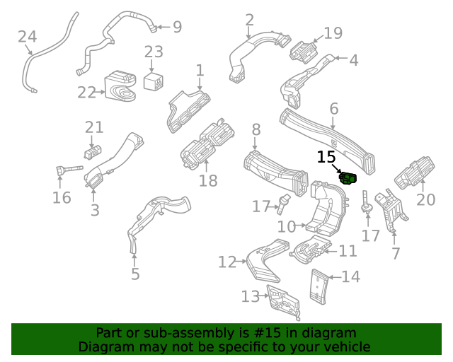 099-906-35-02 - HVAC Air Inlet Door Actuator 2019-2023 Mercedes-Benz ...