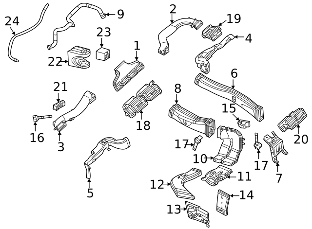 167-830-21-04 - Vent Grille 2020-2024 Mercedes-Benz | Mercedes-Benz USA ...