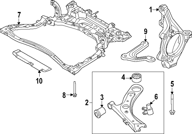 2022-2023 Hyundai Elantra N Knuckle 51711-IB000 | OEM Parts Online