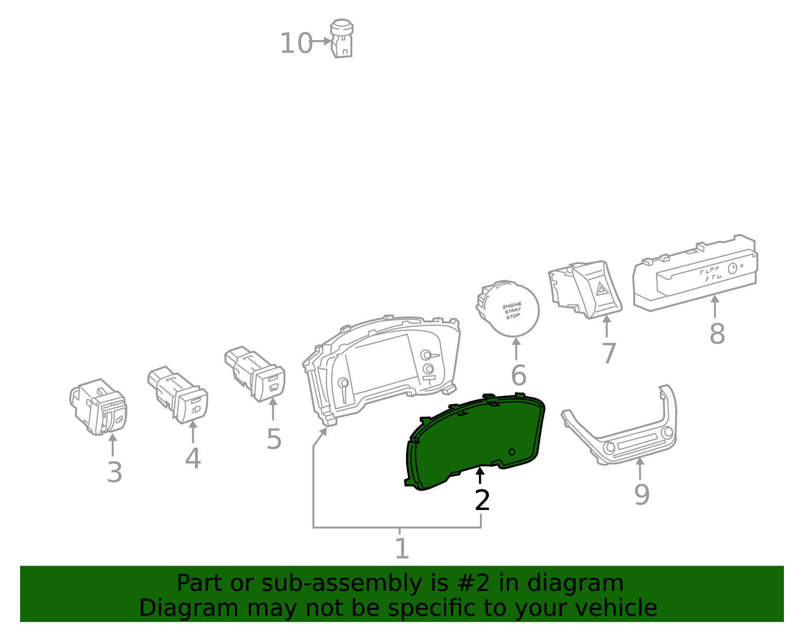 83A52-02790 - Instrument Panel Lens 2023-2024 Toyota | AutoNation Parts
