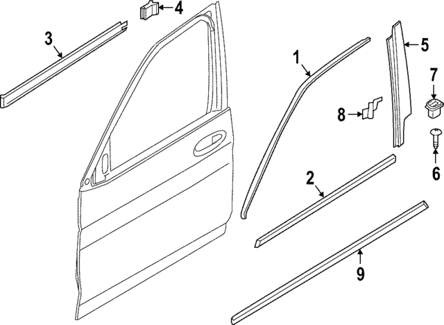 Genuine BMW 51-13-7-428-688 | Lower Molding | FREE Shipping on Most ...