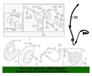 91920-B2100 - Rear Speed Sensor - 2014-2019 Kia | World Kia Parts