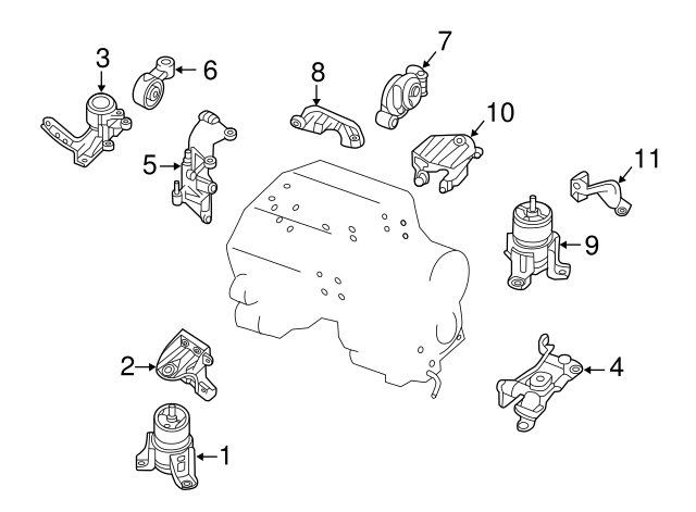 11270-JA10A - Engine Mount 2013-2020 Infiniti | AutoNation Parts