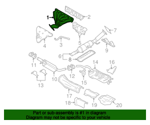 2006-2010 Volkswagen Beetle Exhaust Manifold 07K-253-031-J | vwpartscente
