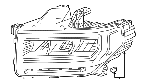 2020-2023 GMC Acadia Passenger Side Headlamp 84902386 GM ...