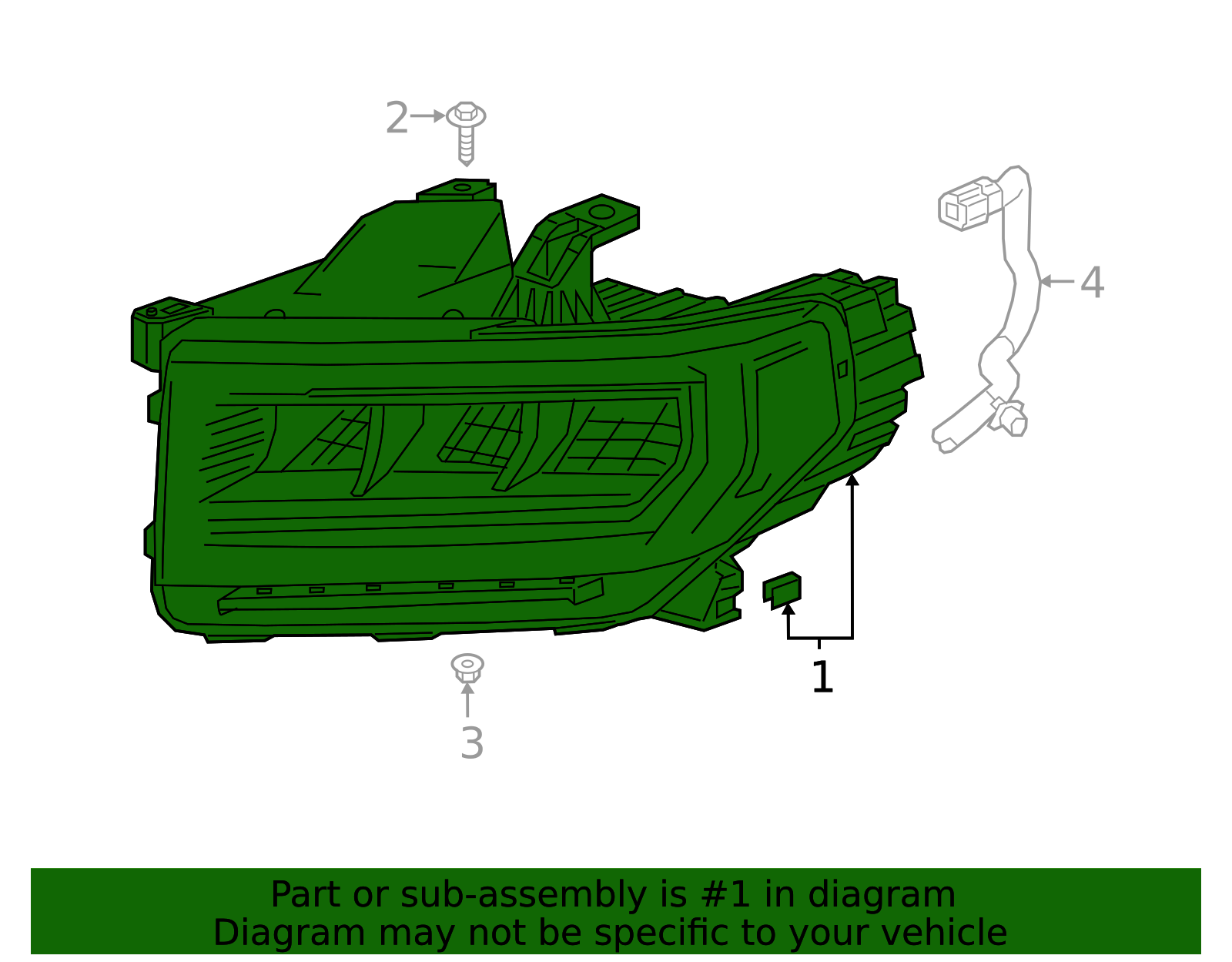 84902386 - Passenger Side Headlamp 2020-2023 GMC Acadia | AutoNation Parts