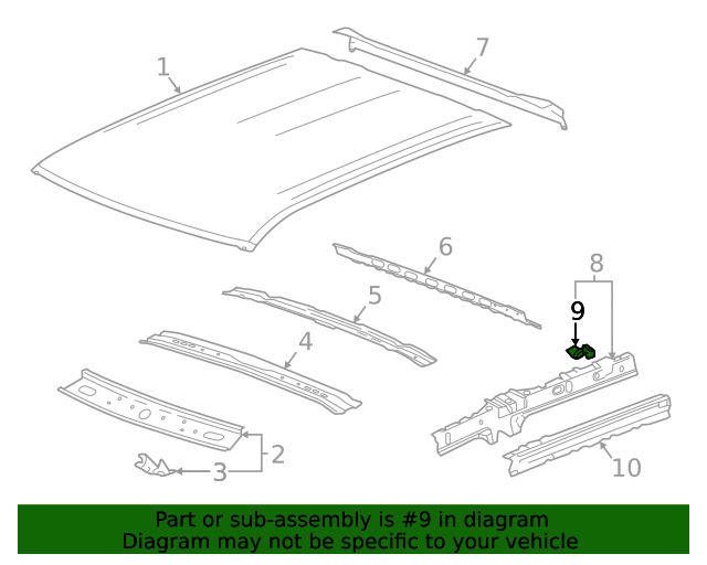 2019-2023 GM Inner Rail Bracket 84003717 | GMPartsDirect.com