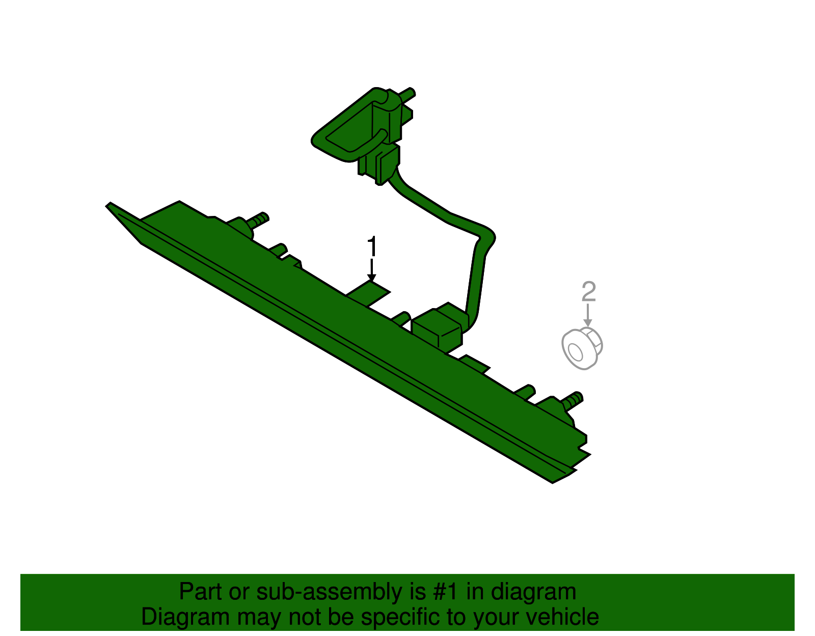 2015-2019 Lincoln MKC | High Mount Lamp | EJ7Z-13A613-A | Walls' Ford Parts