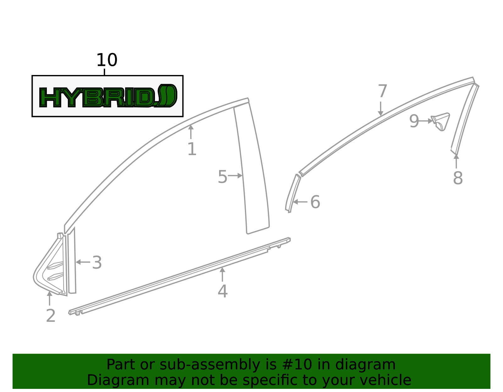 75445-0R010 - Door Emblem 2019-2024 Toyota | Longo Toyota Parts