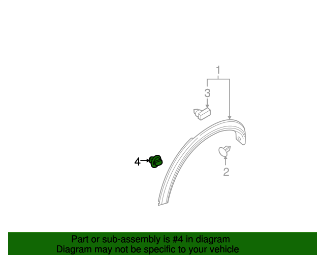 2011-2020 Nissan OEM NEW 2011-19 Nissan Juke Armada Rear Wheel Opening ...