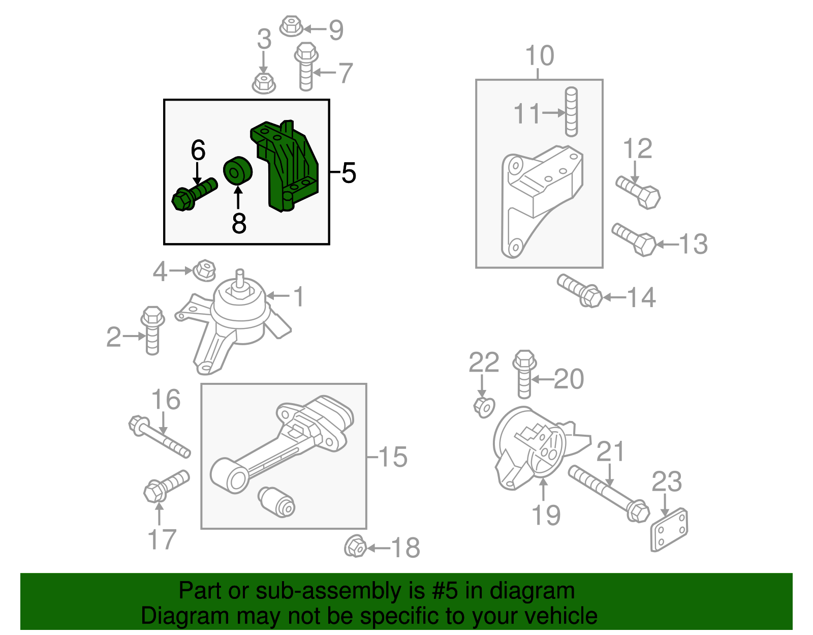 21820-2T100 - Front Mount Bracket 2011-2015 Kia Optima | Kia.Parts Store